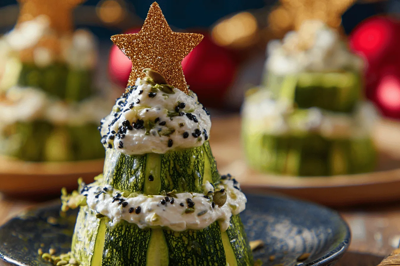 zucchini christmas tree yogurt — Tasty Appetizer Recipe