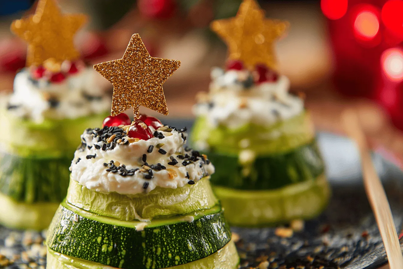zucchini christmas tree yogurt — Tasty Appetizer Recipe