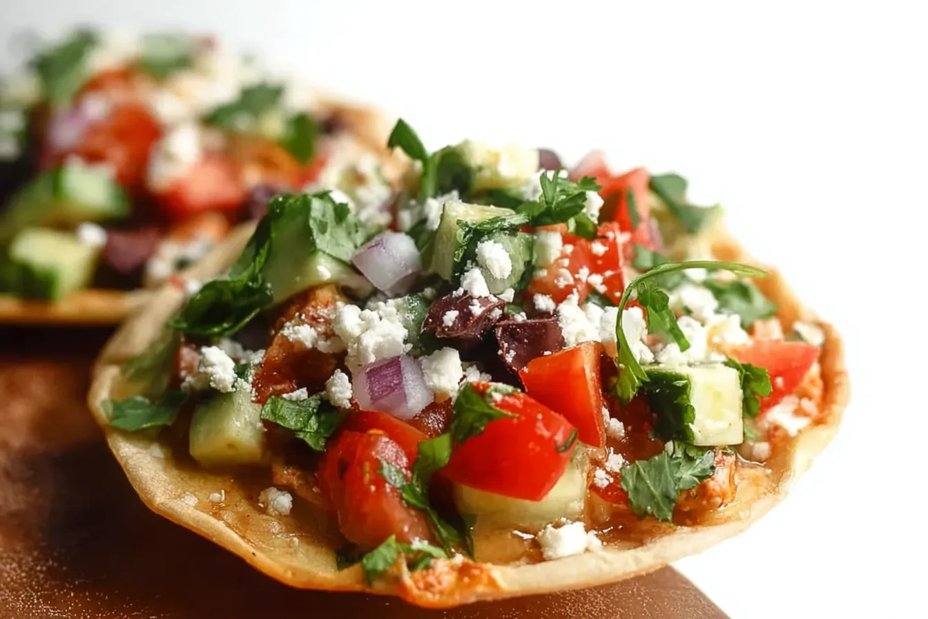Mediterranean Tostadas — Easy Lunch Recipe